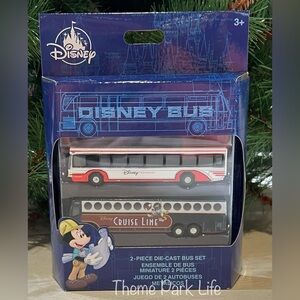 Disney | Toys | Disney Parks Metal Die Cast Transportation Bus Set Of 2 ...